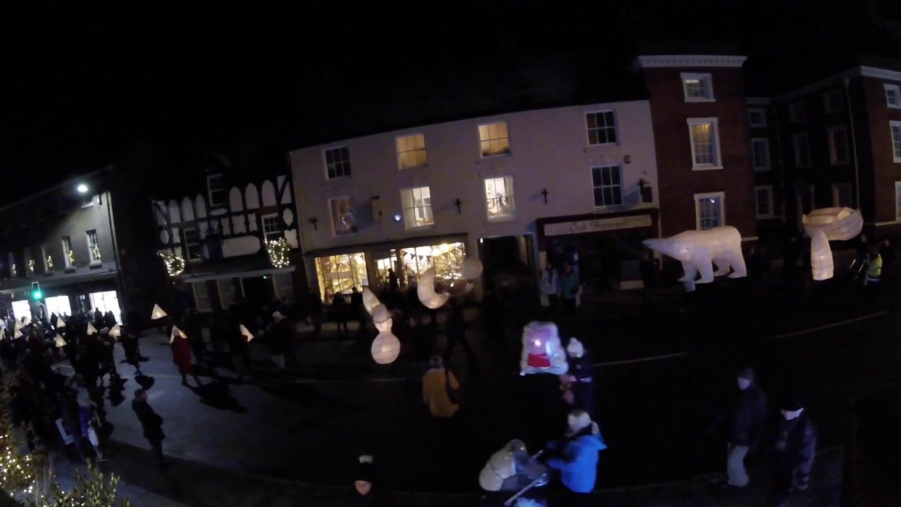 Ashbourne Christmas Lantern Procession 2017 - YouTube
