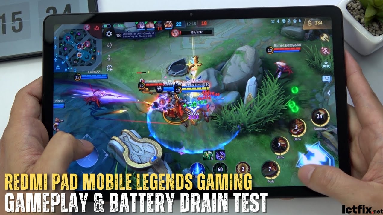 Xiaomi Redmi Pad Mobile Legends Gaming test | Helio G99, 90Hz Display ...
