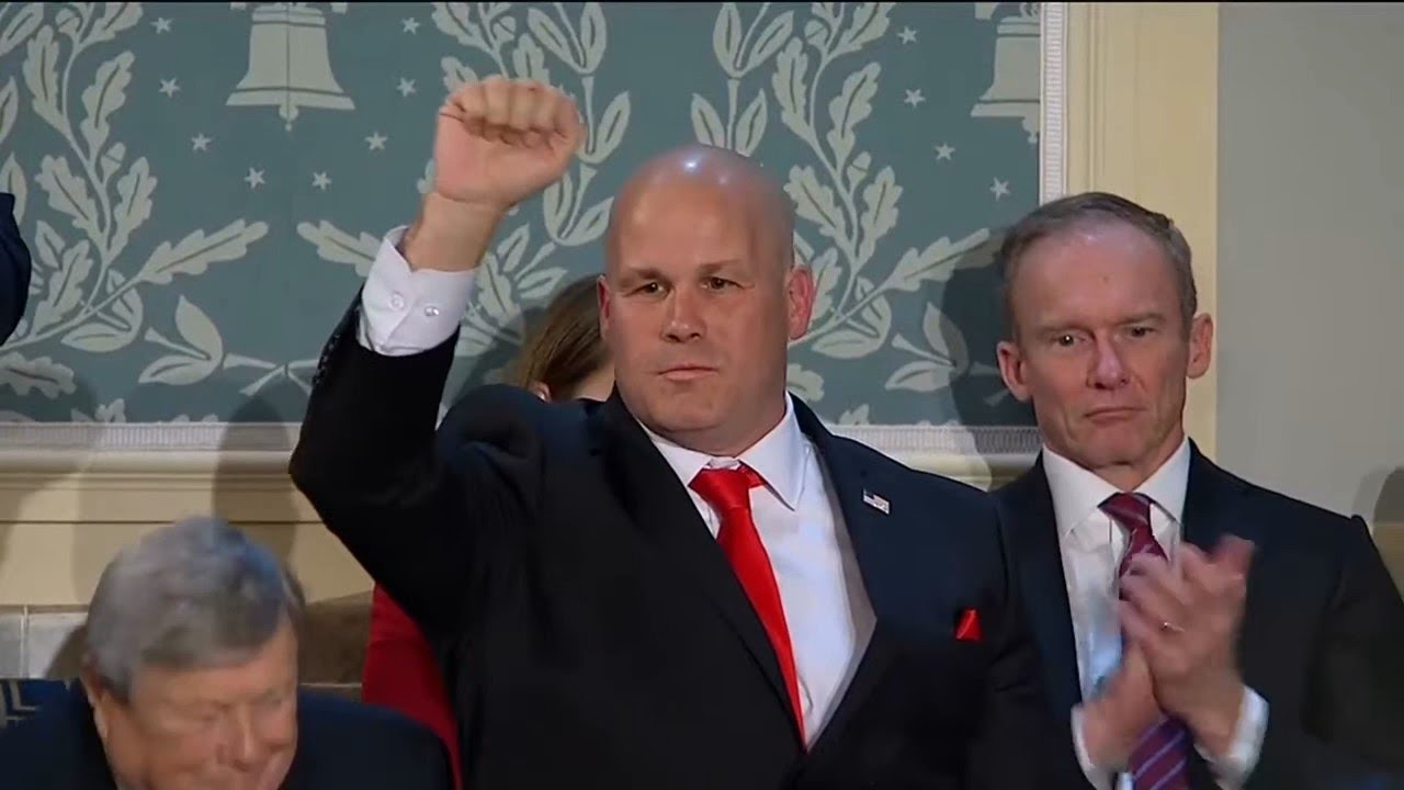 PRESIDENT TRUMP HONORS JEFF DENNARD AT THE JOINT SESSION of the UNITED ...