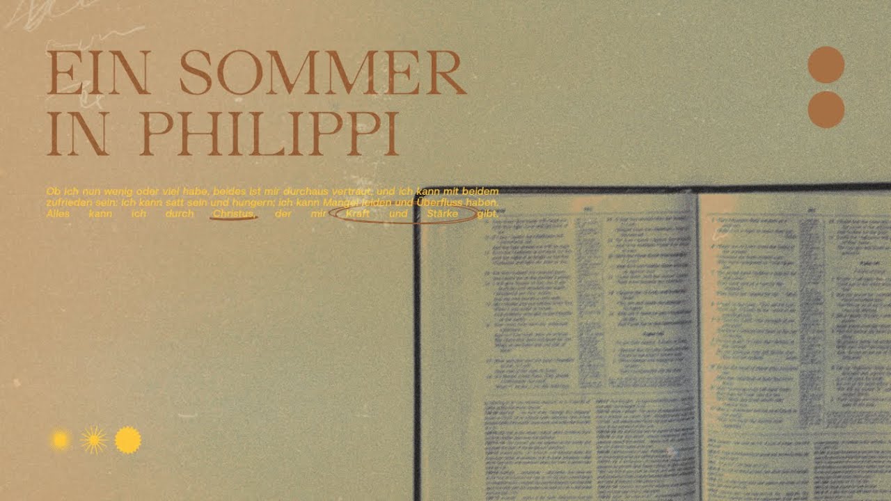 Ein Sommer in Philippi (Teil 2) | Michael Heitmann | 23.Juli 2023 - YouTube