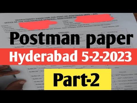 Today Postman paper Hyderabad Karchi Region Dated 5-2-2023 part-2| 5 ...