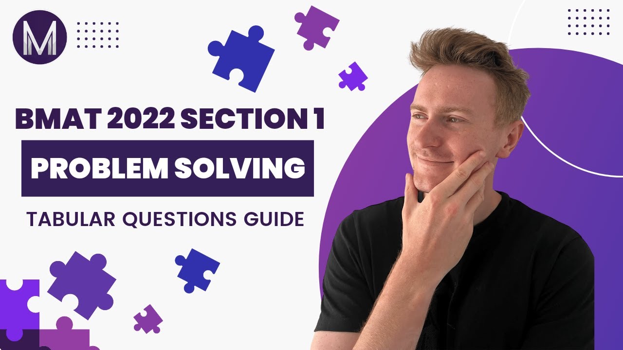 BMAT 📚 | Section 1 Problem Solving | Tabular Questions Guide - YouTube