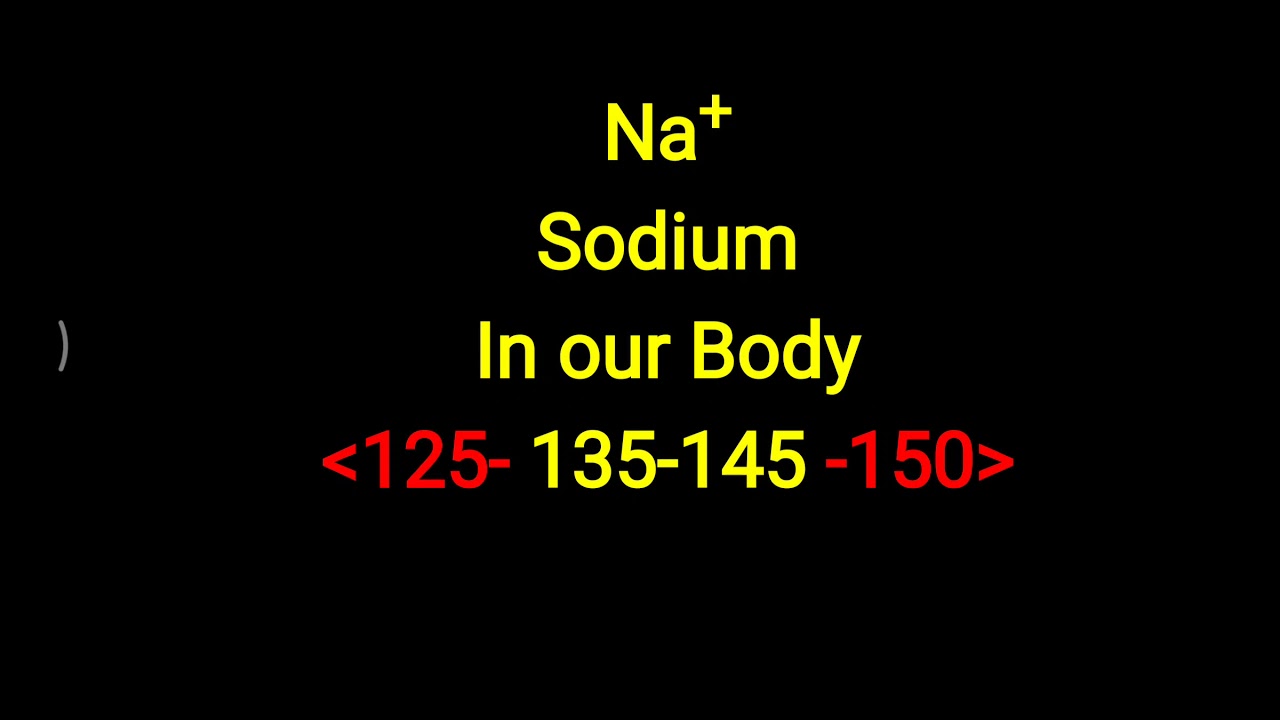Sodium in our body - YouTube