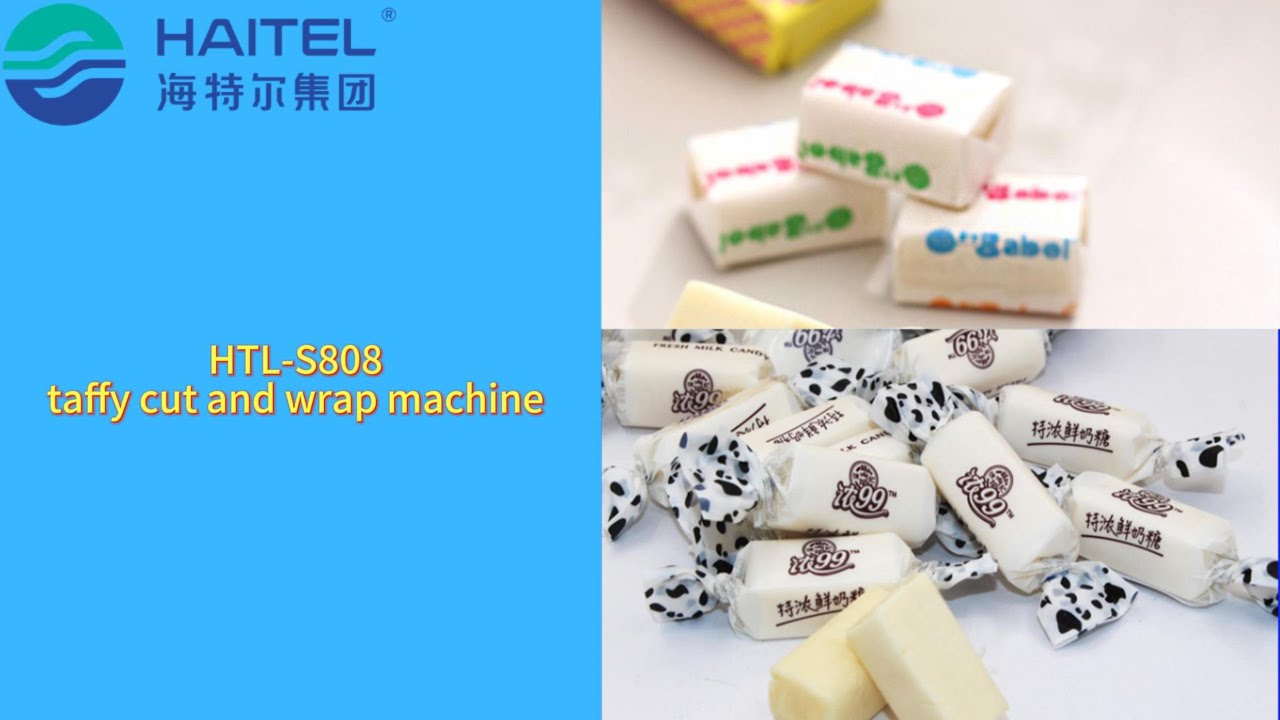 Look here！Introducing taffy cut and wrap machine！ - YouTube