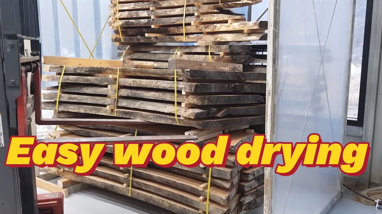 Cheap and easy to make a wood dryer - YouTube