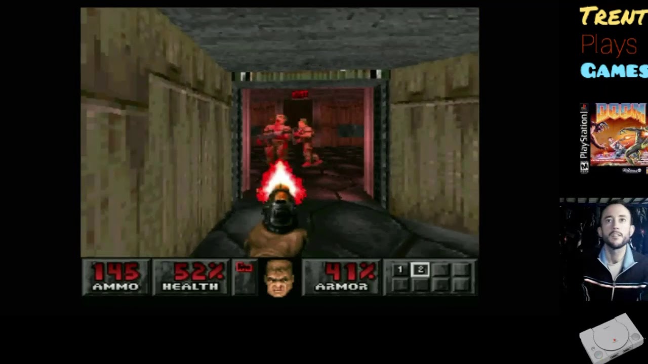 Retrogaming! Doom for PlayStation 1 (on the PS Classic) True Blue Mini ...