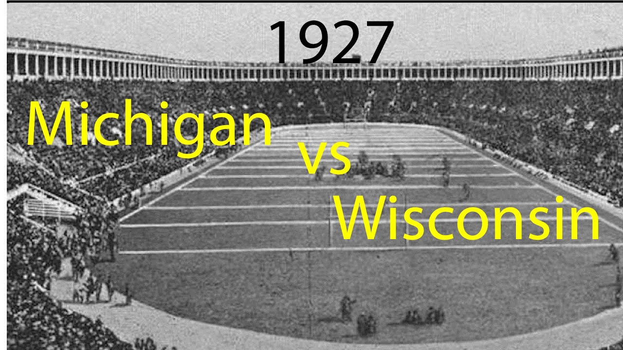 1927 Michigan @ Wisconsin College Football Game - YouTube