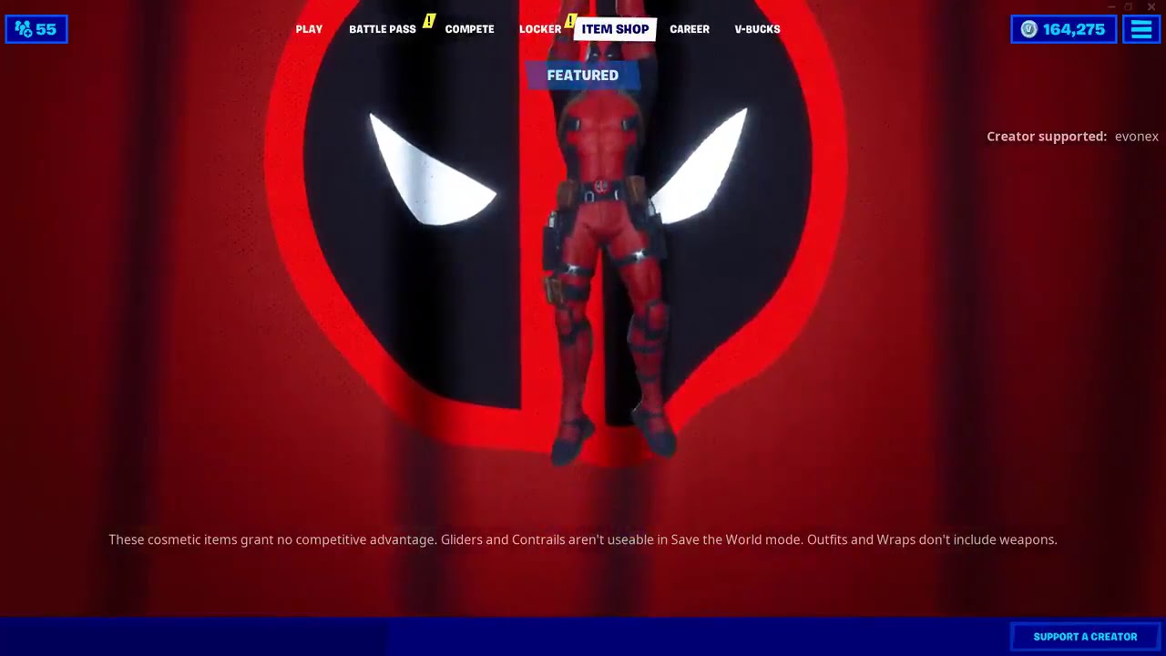 ANIMACIÓN TIENDA DEADPOOL *Deadpool shop animation* Fortnite Battle ...