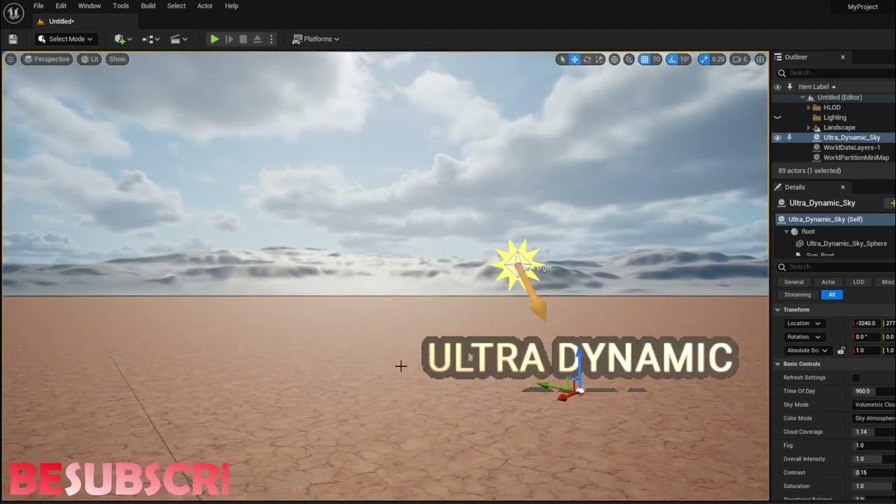 Unreal Engine 5 Ultra Dynamic Sky - YouTube