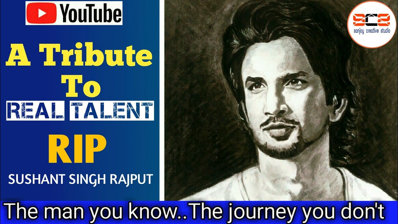 Sushant Singh Rajput Movie | | How To Draw Portrait Step By Step ...