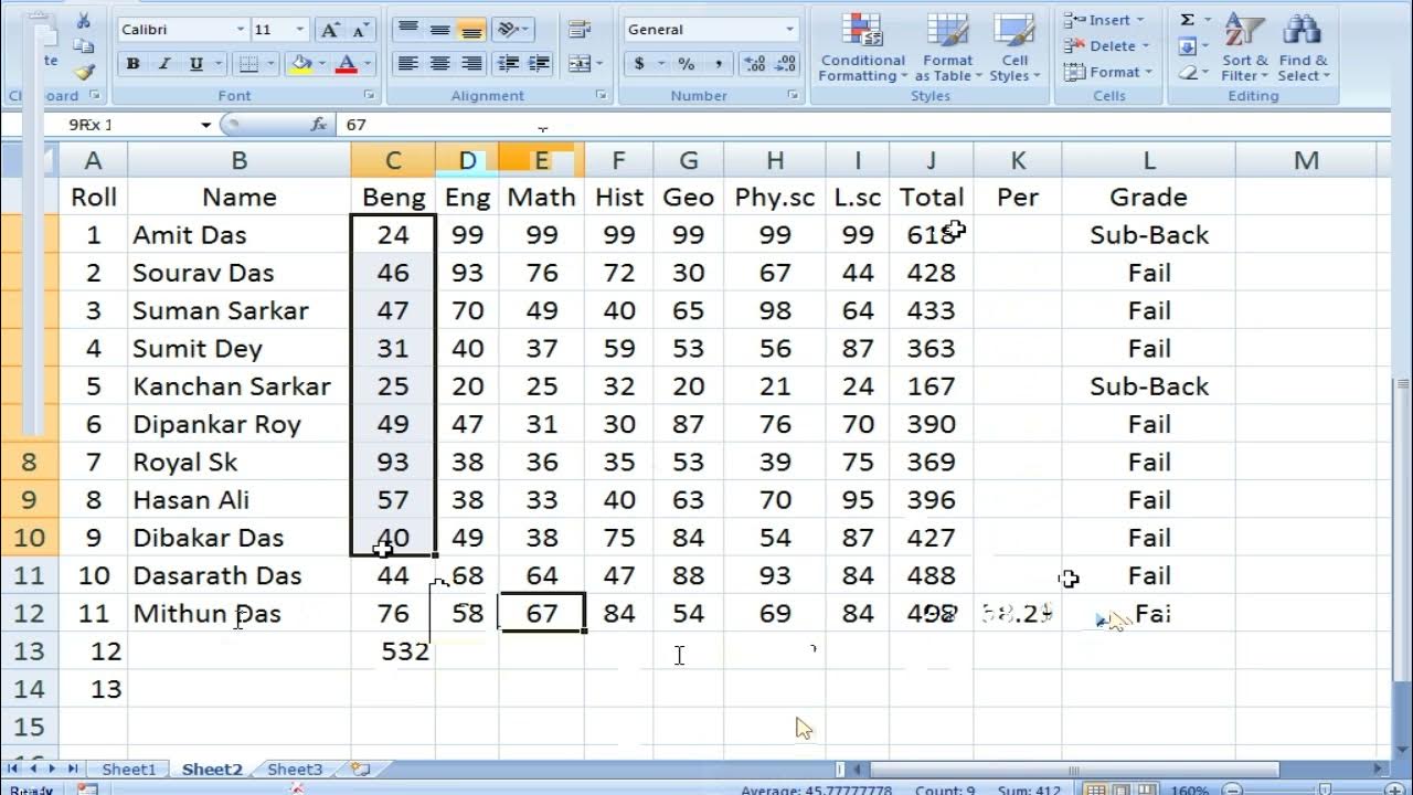 CITA Excel Salary Calculation | Conditional Formulas for Payroll Management - YouTube