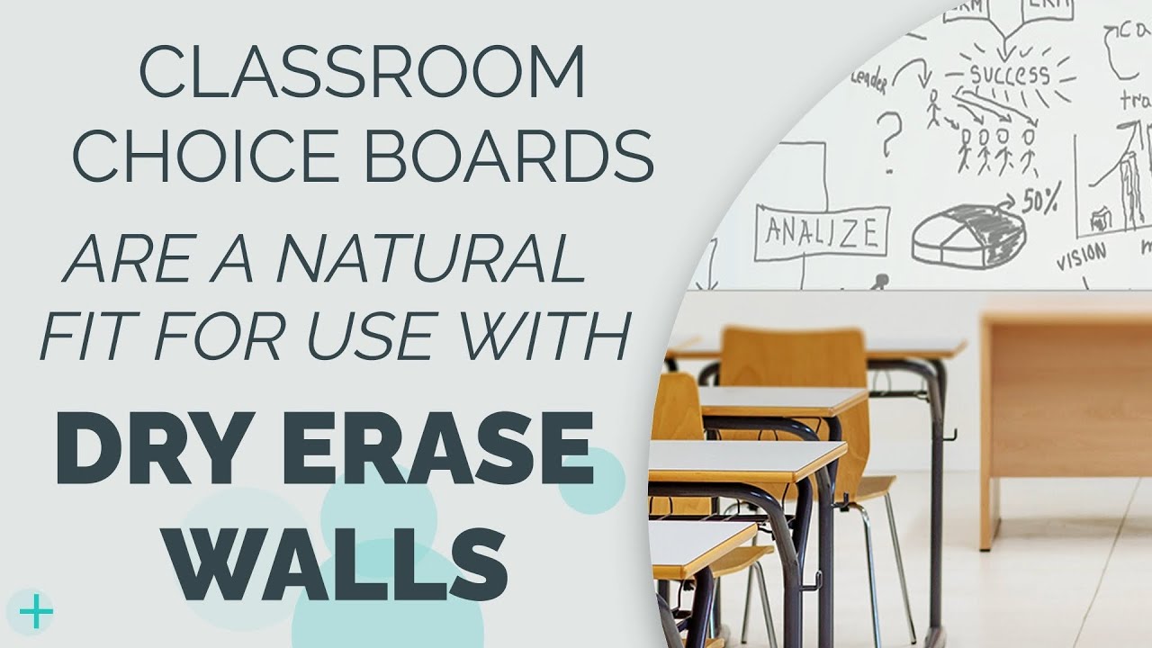 CLASSROOM CHOICE BOARDS ARE A NATURAL FIT FOR USE WITH DRY ERASE WALLS ...