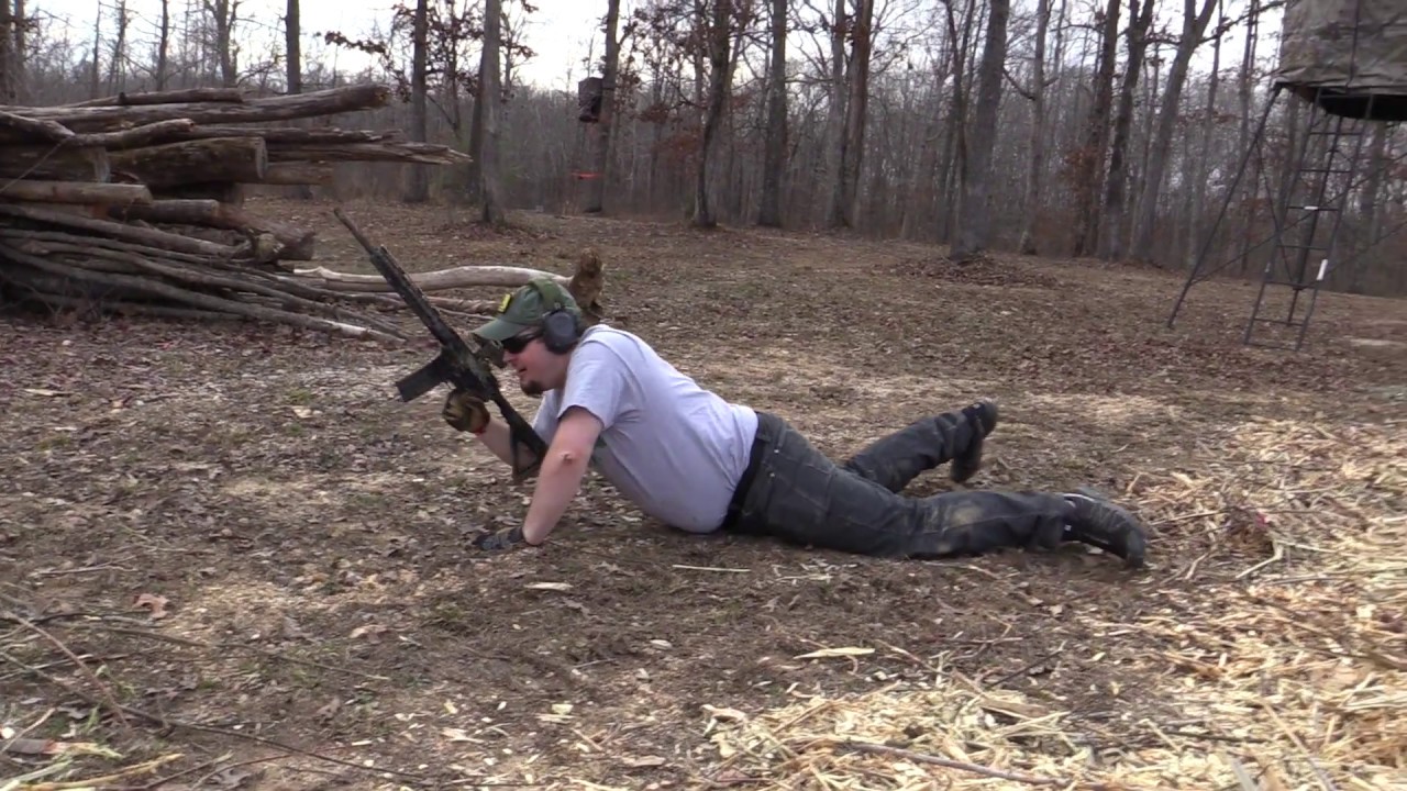 Prone and the Simulated Helicopter Shooting Platform - YouTube