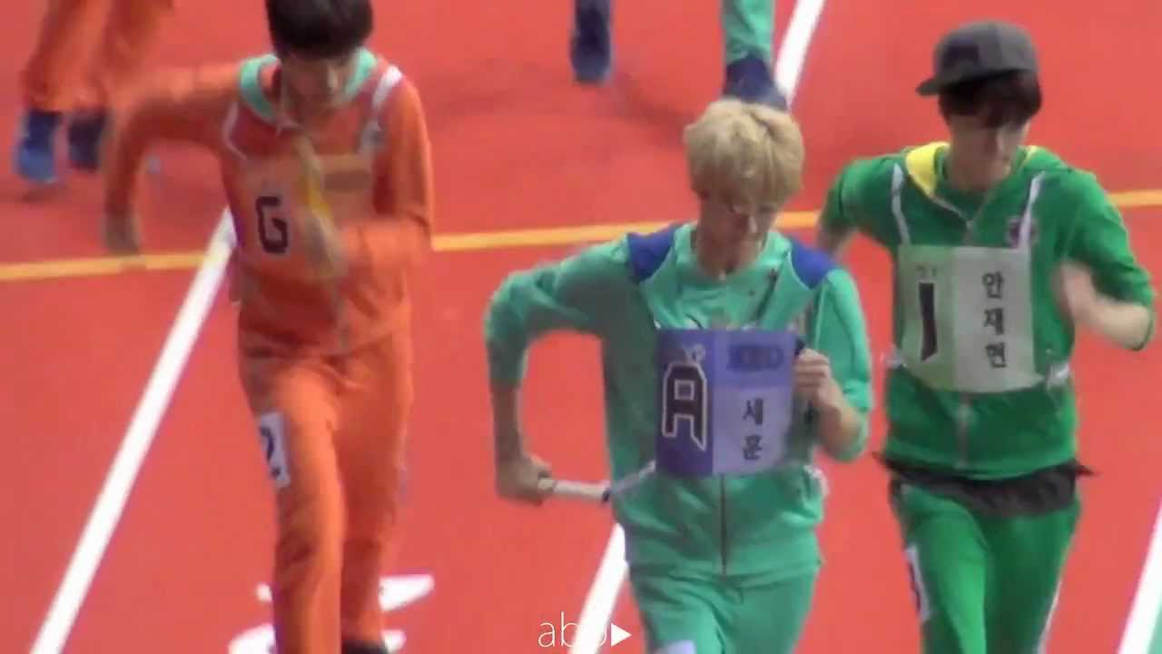 130128 EXO SPEED WALKING & INTERVIEW @ MBC Idol Championships - YouTube