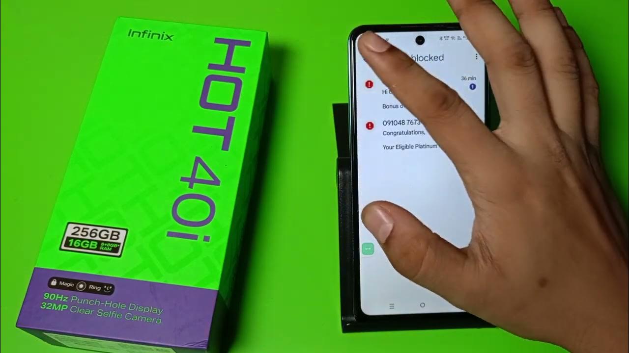 Infinix hot 40i: Hide all messages - How to Show & Hide messages - YouTube