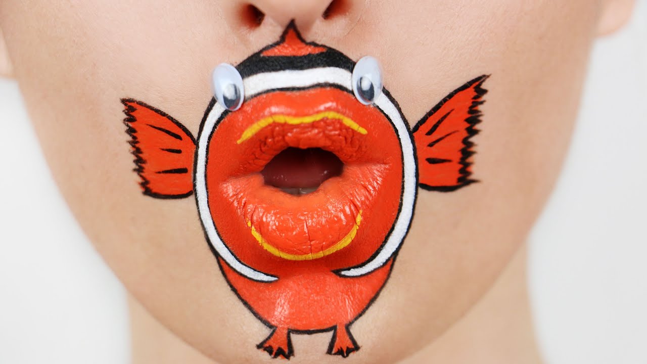 Fishy Lips Lip Art Tutorial YouTube fishy-lips-lip-art-tutorial-youtube