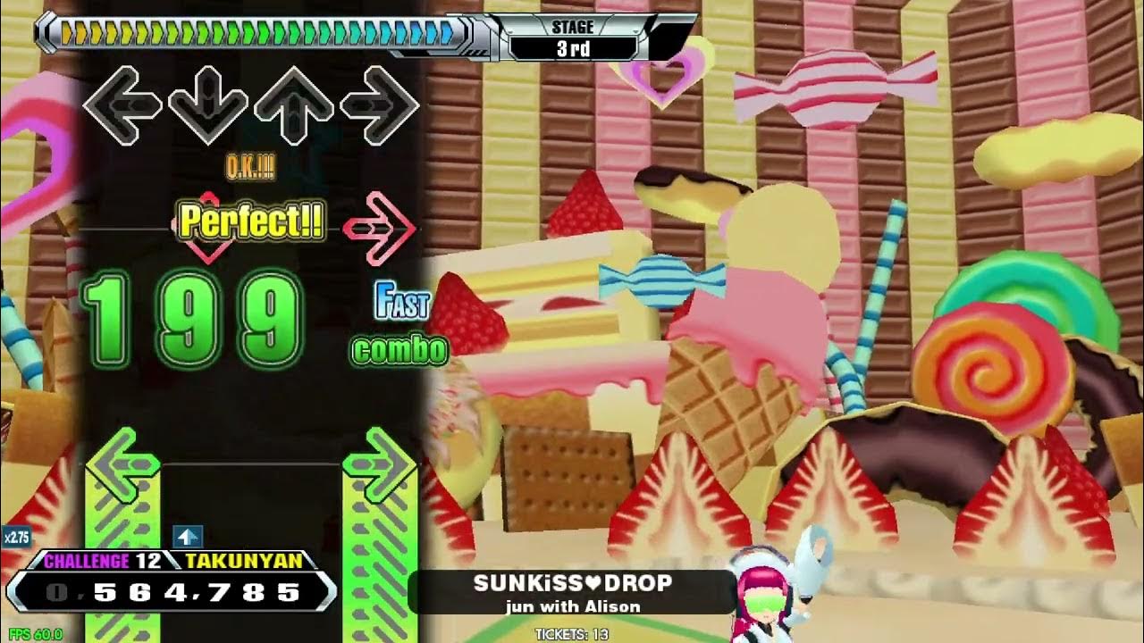 【DDR GRAND PRIX】SUNKiSS♥DROP【CHALLENGE】 - YouTube