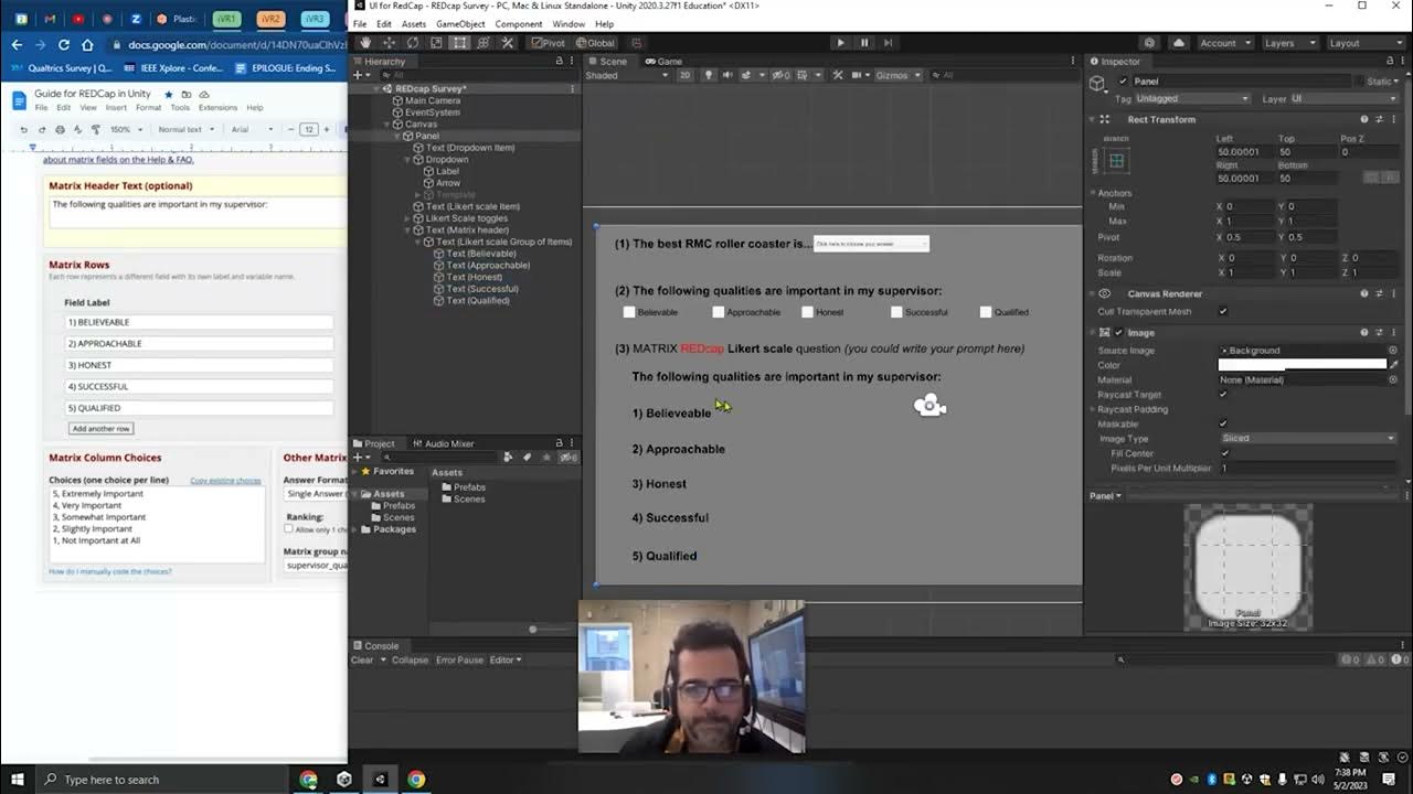 [Unity/REDcap] Creating a Matrix of Likert Scales UI - YouTube