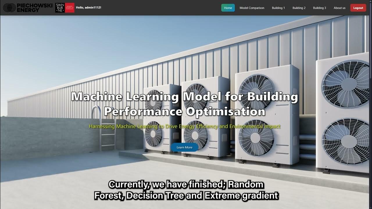 CTPB i29 Machine Learning Model for Building Performance Optimisation - YouTube
