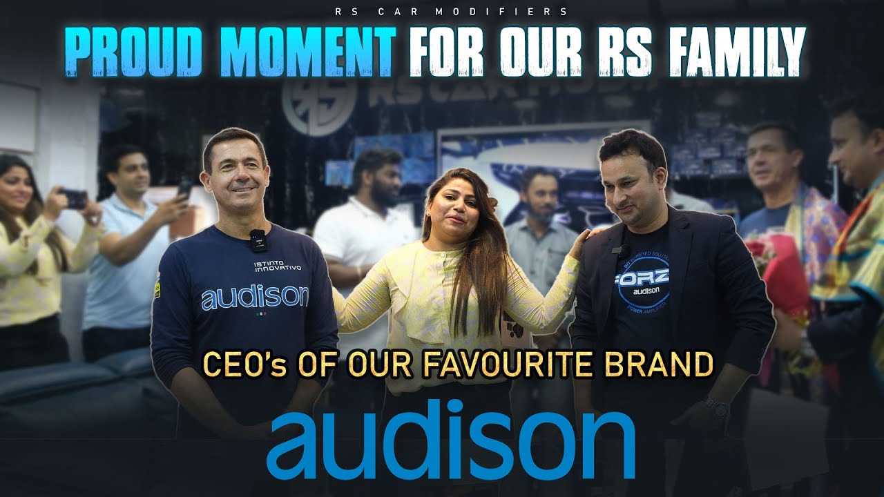 AUDISON LUCA BALZANI AND AUDISON INDIA CEO MUKESH PANDEY ADDRESSING OUR TEAM | RS CAR MODIFIERS ...