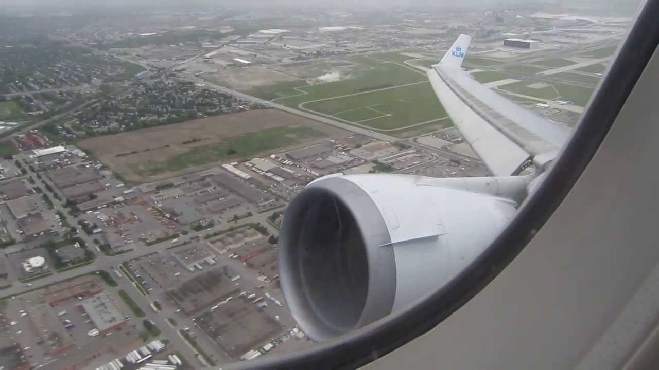 KLM MD-11 Takeoff from Toronto, Canada - Window View - YouTube