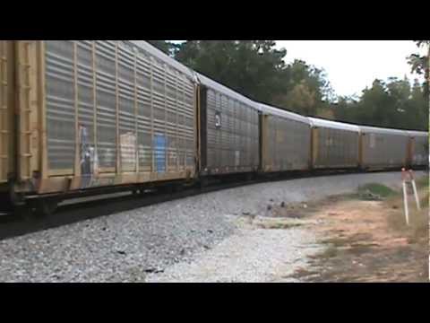 NS 2584 leads NS Train 27A in Winston, GA - YouTube