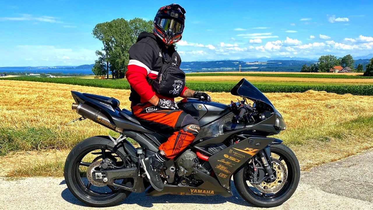 J'ENVOI LE YAMAHA R1 (Full carbone) EN ENFER ! - YouTube