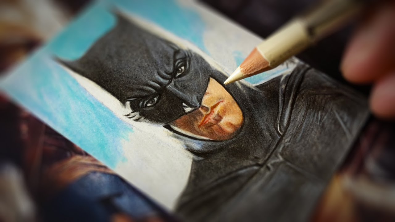 Drawing THE BATMAN | SKETCH CARD Art #1/7 - YouTube