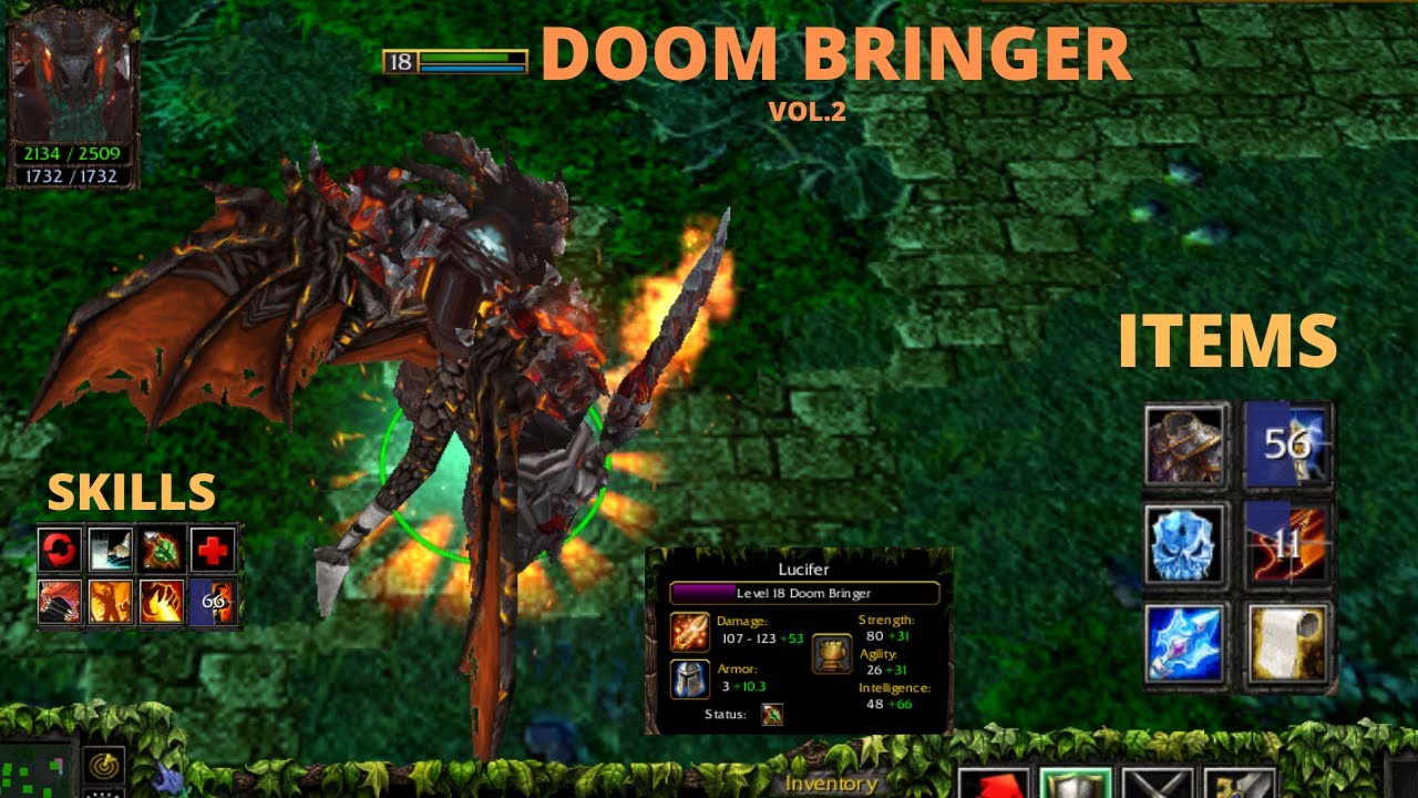DOTA 1 - DOOM BRINGER V.2 (GAMEPLAY) - YouTube