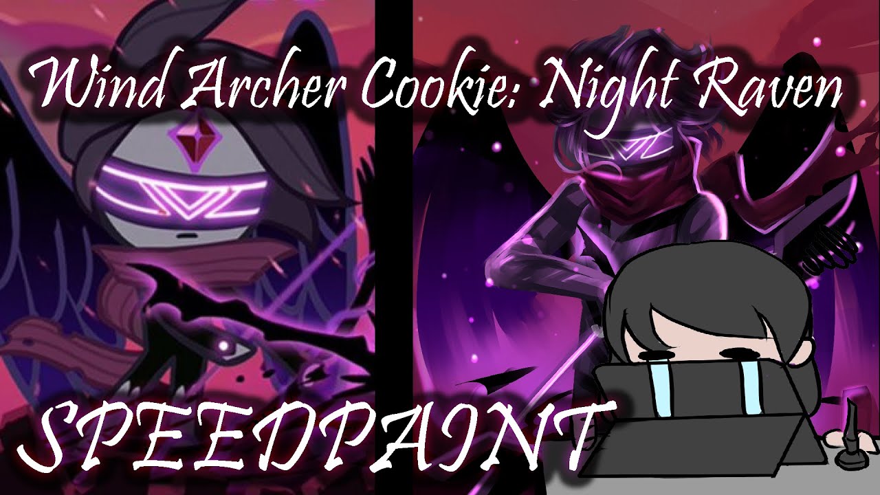 Speed Paint ∥ ft. Wind Archer Cookie: Night Raven ∥ Cookie Run ...