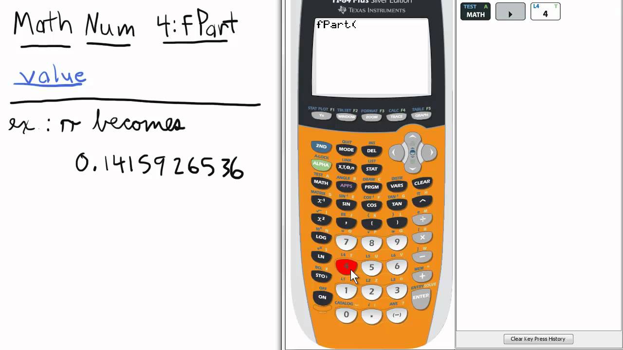 Fraction Part FPart TI 84 Calculator Top Priority Functions YouTube Fraction Part FPart TI 84 Calculator Top Priority Functions YouTube
