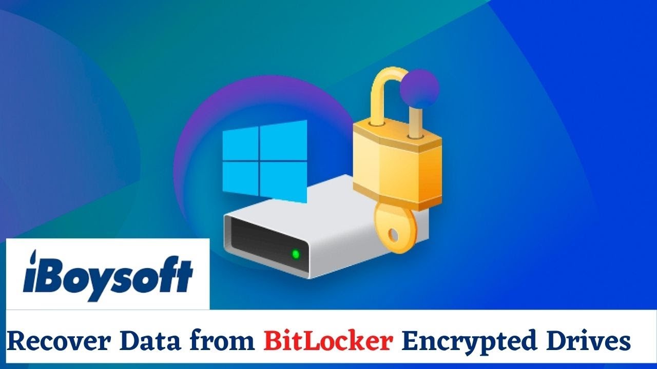 How to Recover Data from BitLocker Encrypted Drives 2022 - YouTube
