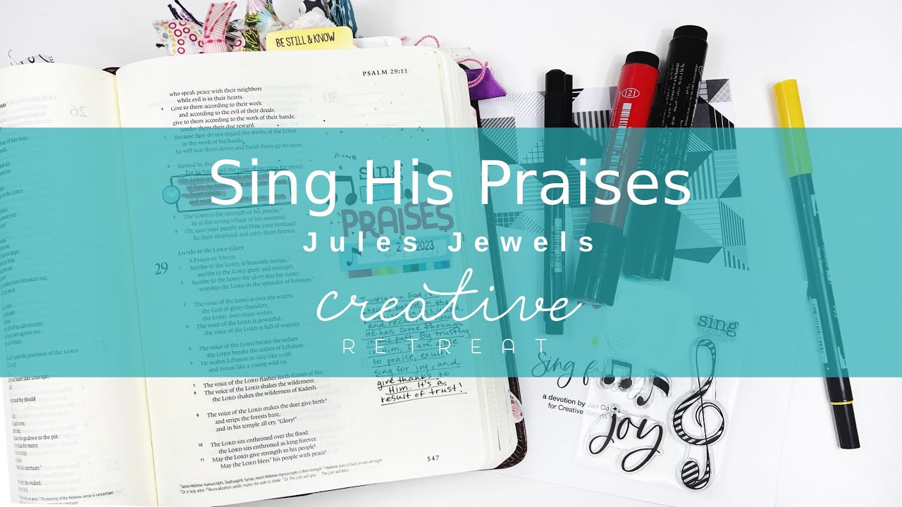 Bible Journaling with Julie | Sing His Praises | May 2023 - YouTube