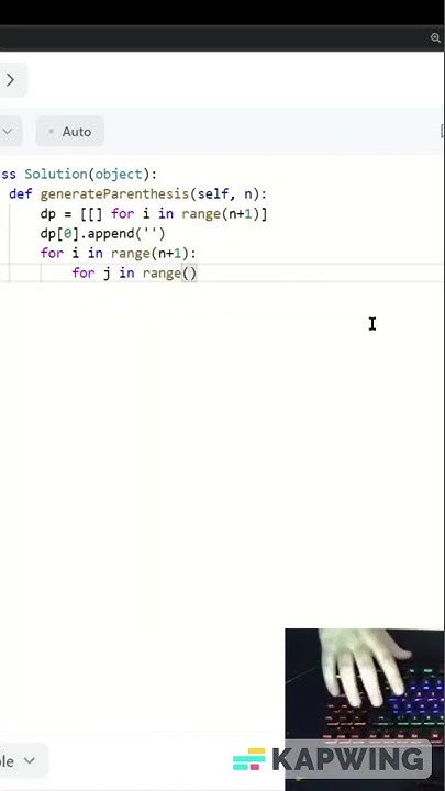 Leetcode 22 Generate Parantheses Python Leetcode Python Shorts Pythonprogramming Code 