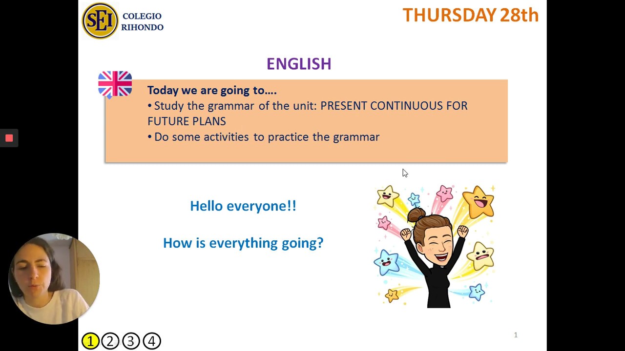 Grammar: Present Continuous for future plans - YouTube