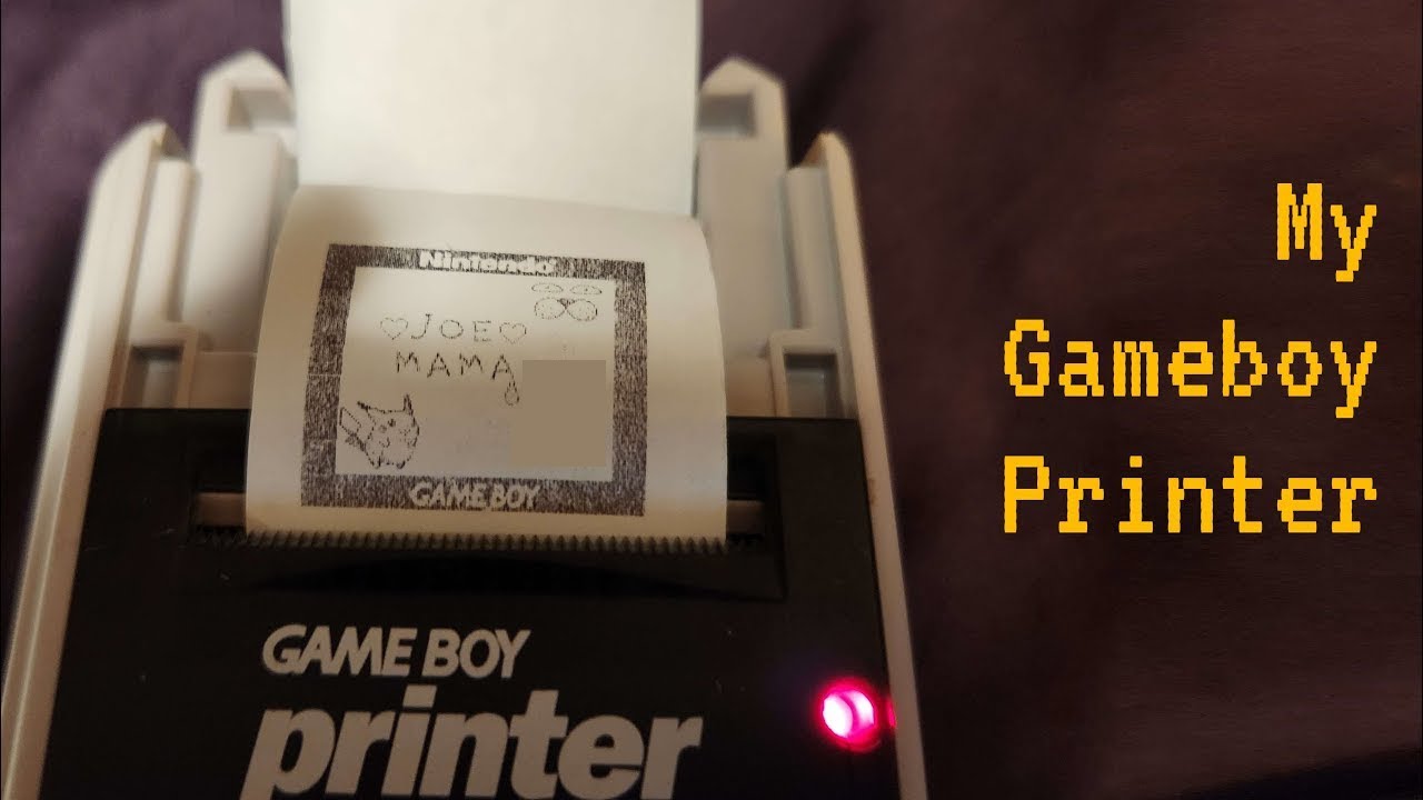 My Gameboy Printer and how I use modern printing paper - YouTube