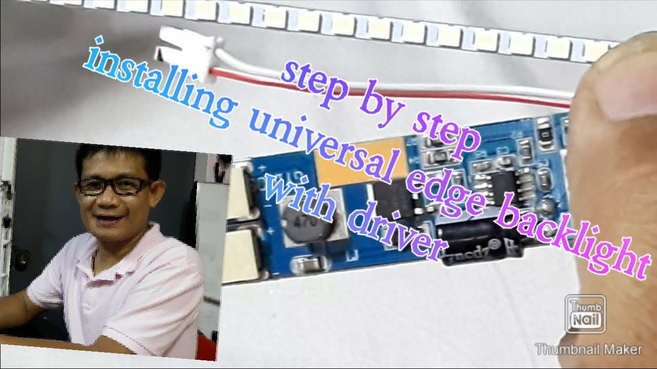 led tv with edge backlight driver Step by Step - YouTube