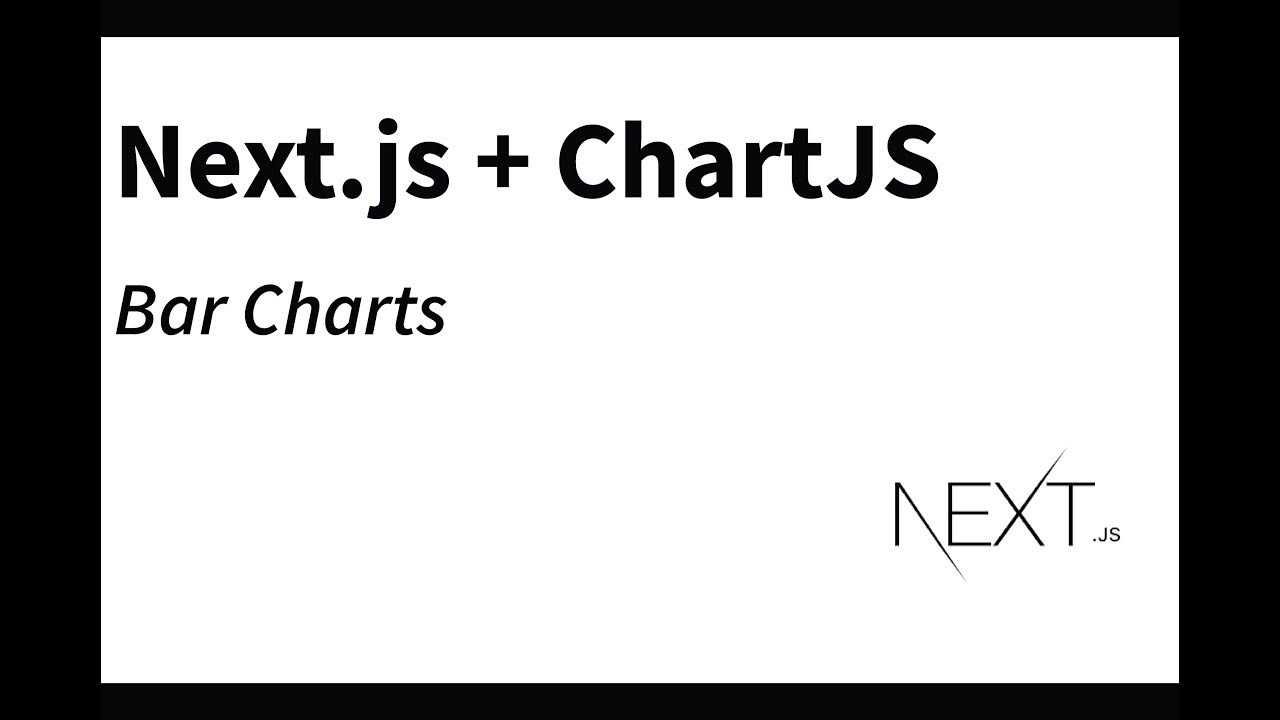 Creating a BarChart with ChartJS for Nextjs - YouTube