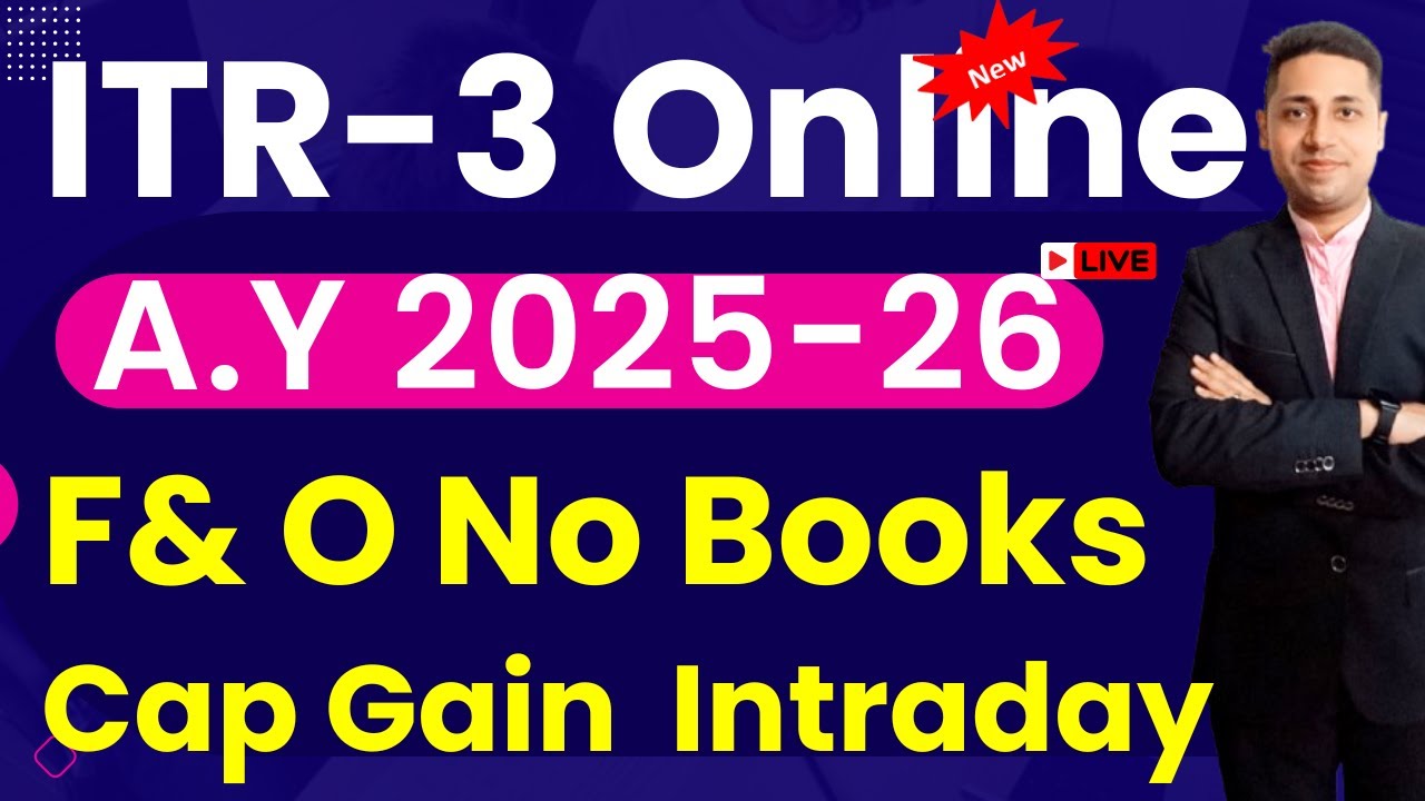 ITR Filing for Traders Online ITR-3 Trader ITR Kaise Bhare FY 2024-25 ...