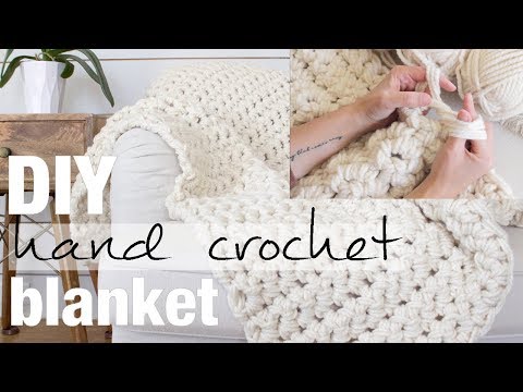 Hand Crochet Blanket in JUST 1 HOUR!