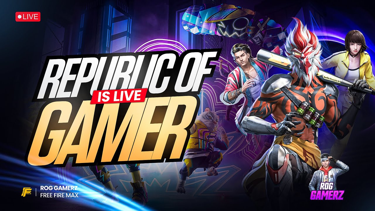 REPUBLIC OF GAMERZZ IS LIVE || #live #tournamentlive #freefiremax # ...