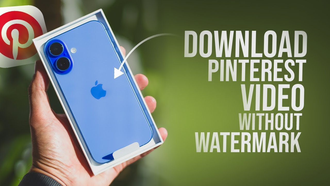 How to Download Pinterest Video in iPhone without Watermark (tutorial ...