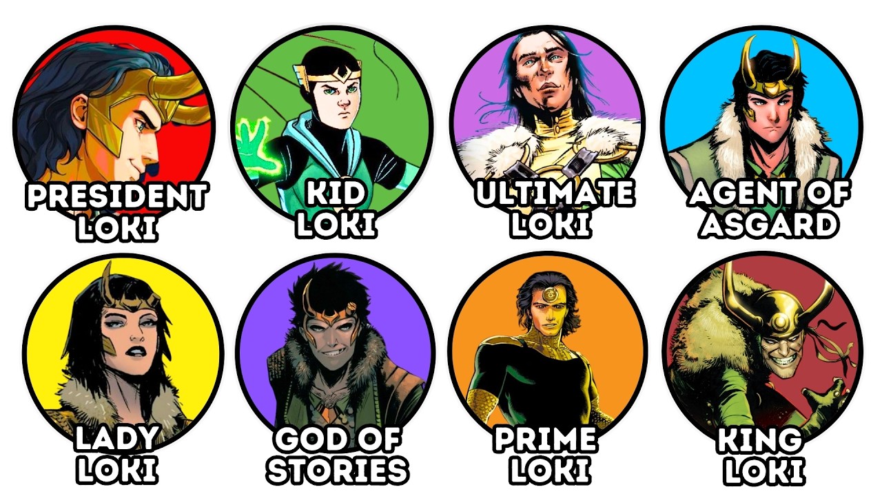 Every Major Loki Ranked In Order of Trickery & Magic Power - YouTube