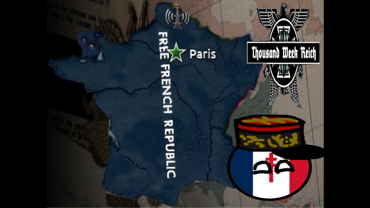 Hoi4 TWR de Gaulle liberates mainland France and defeats the Germans ...