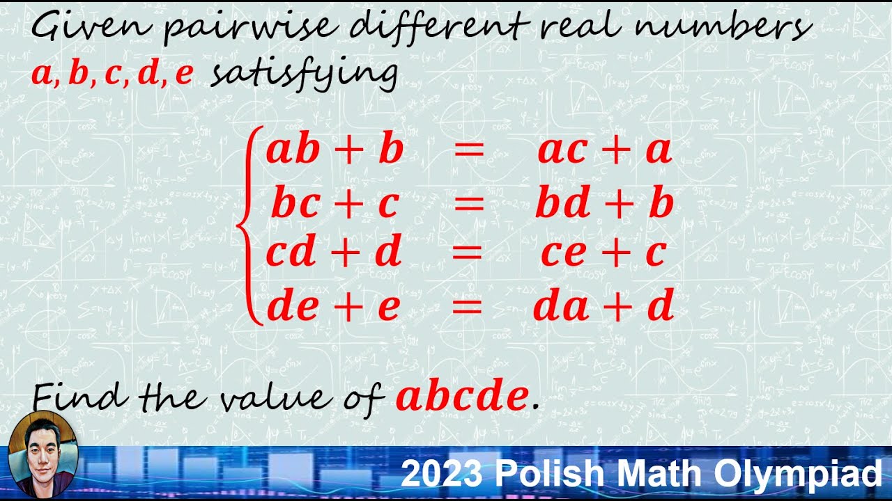 2023 Polish Math Olympiad: It is not difficult! - YouTube