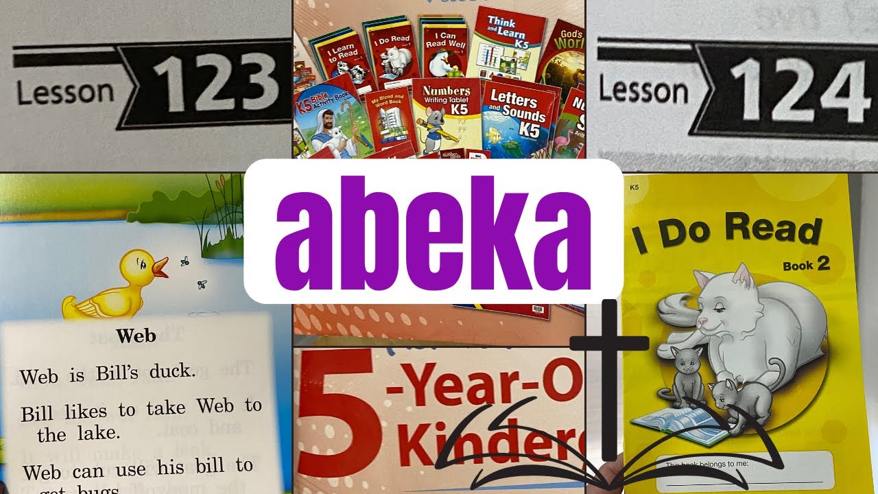 Abeka kindergarten lesson 123 & 124 preparation | Homeschool with me 🙏🏻 ...