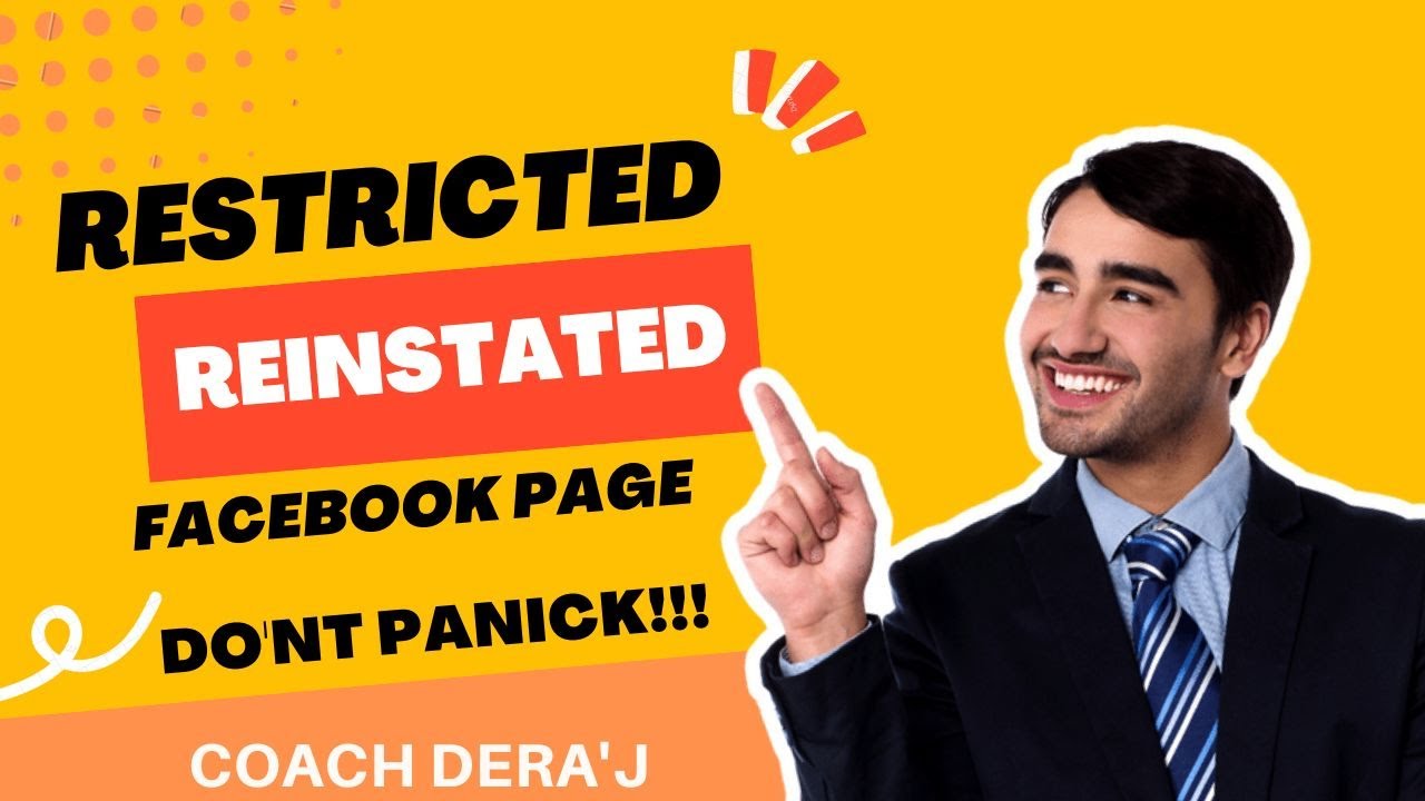 Paano Ibalik ang Facebook Page Restricted to Reinstated | Step by step ...