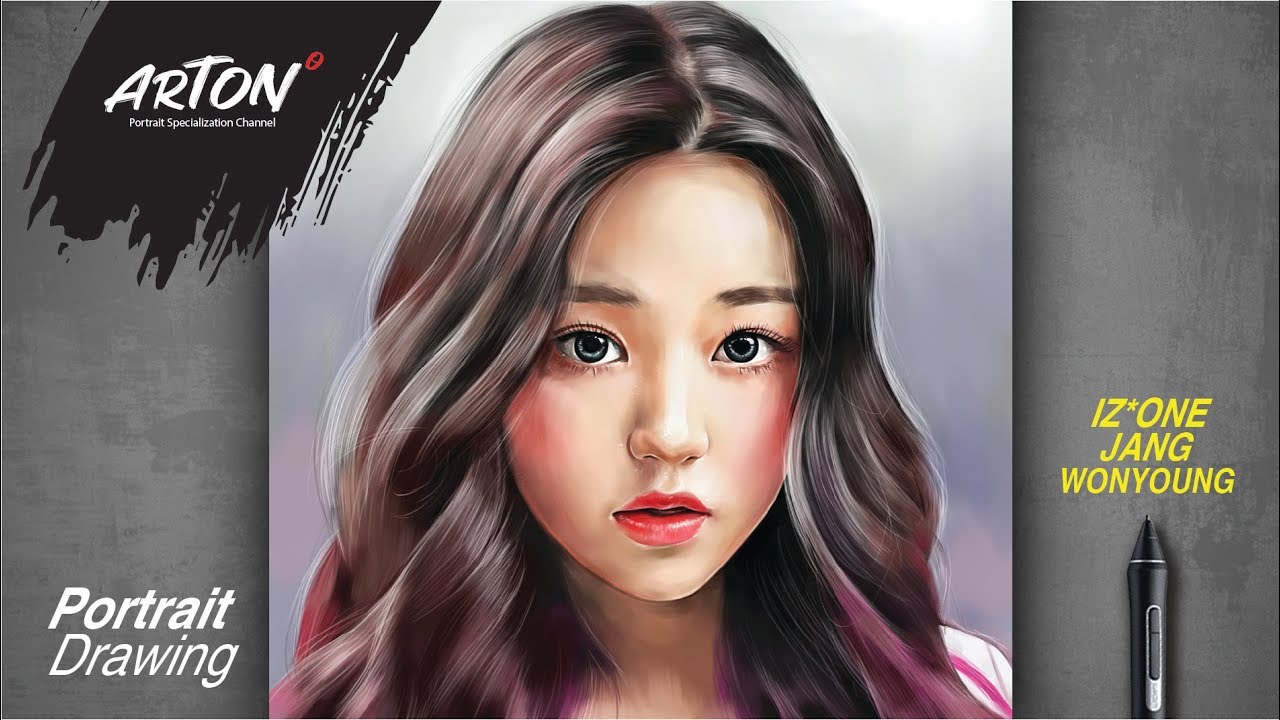 Drawing Izone Jang Wonyoung [Portrait painting / Digital painting] l ...