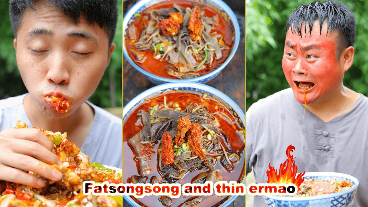 spicy comedy | Chinese food | mukbang | DONA 도나 | FatSongsong and ...