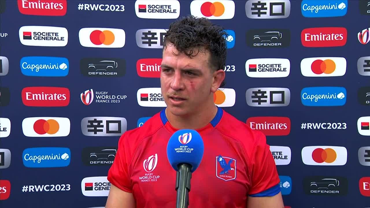 Chile captain Martín Sigren after 43-10 loss to Samoa - YouTube